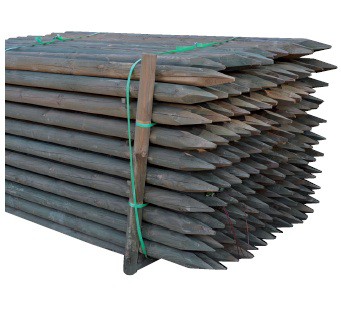 Poteaux de clôtures fraisées épointé - Astrid de Sologne, Miradors et ...